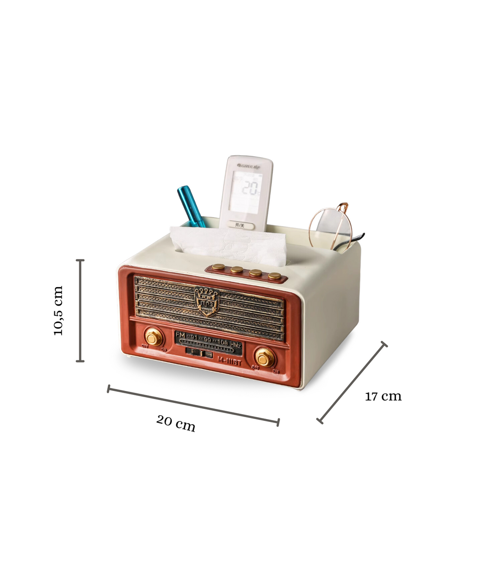 Rustic Radio Tissue Holder and Organizer – NAMAS LIVING