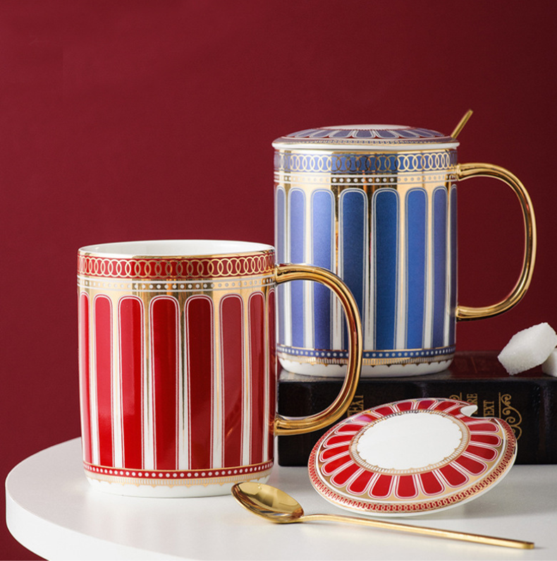 Blue and Red Royale Drinking Mug – NAMAS LIVING