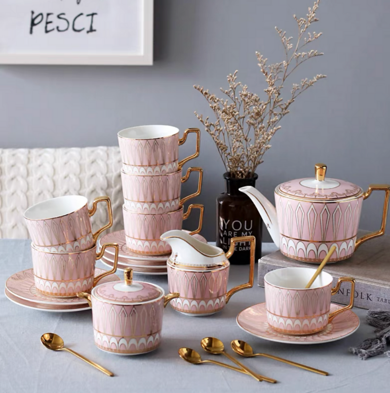 Emily Pink Afternoon Tea Set – NAMAS LIVING